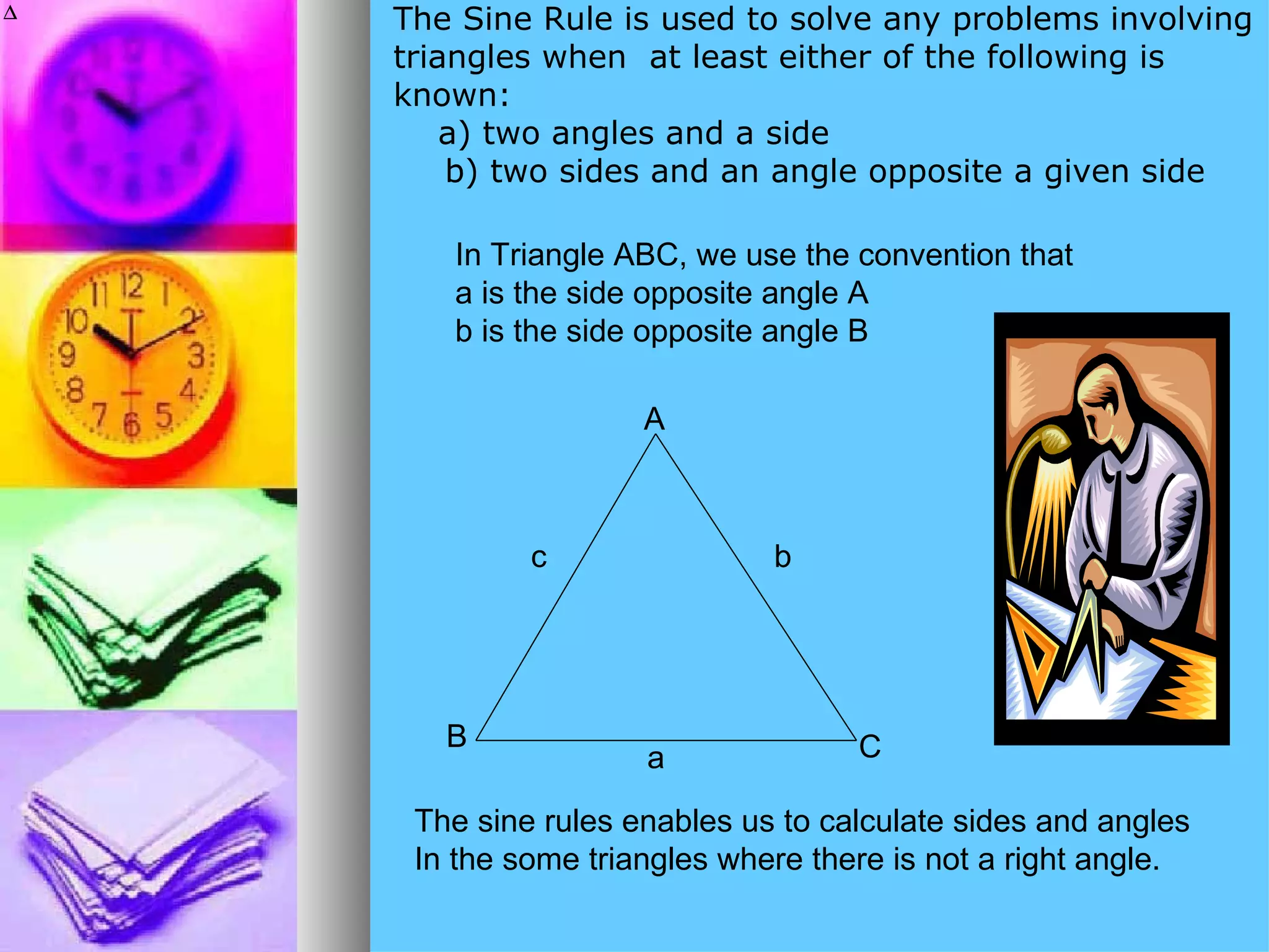 The sine and cosine rule | PPT | Physics | Science