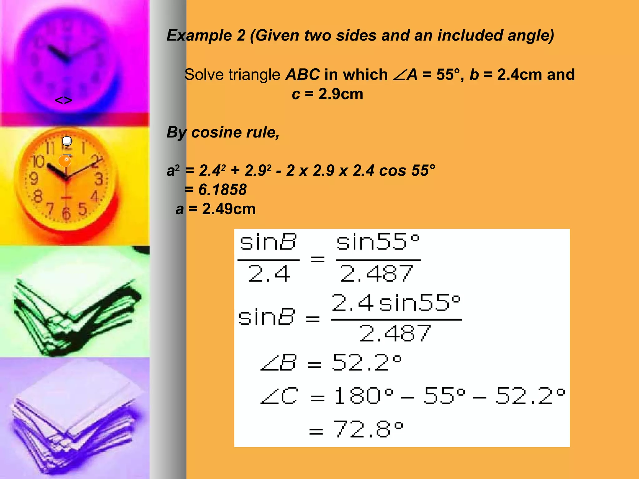 The sine and cosine rule | PPT | Physics | Science