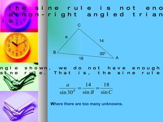 The sine and cosine rule | PPT | Physics | Science