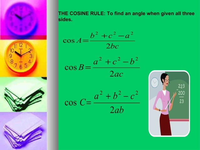 The sine and cosine rule | PPT | Physics | Science