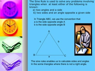 The sine and cosine rule | PPT | Physics | Science