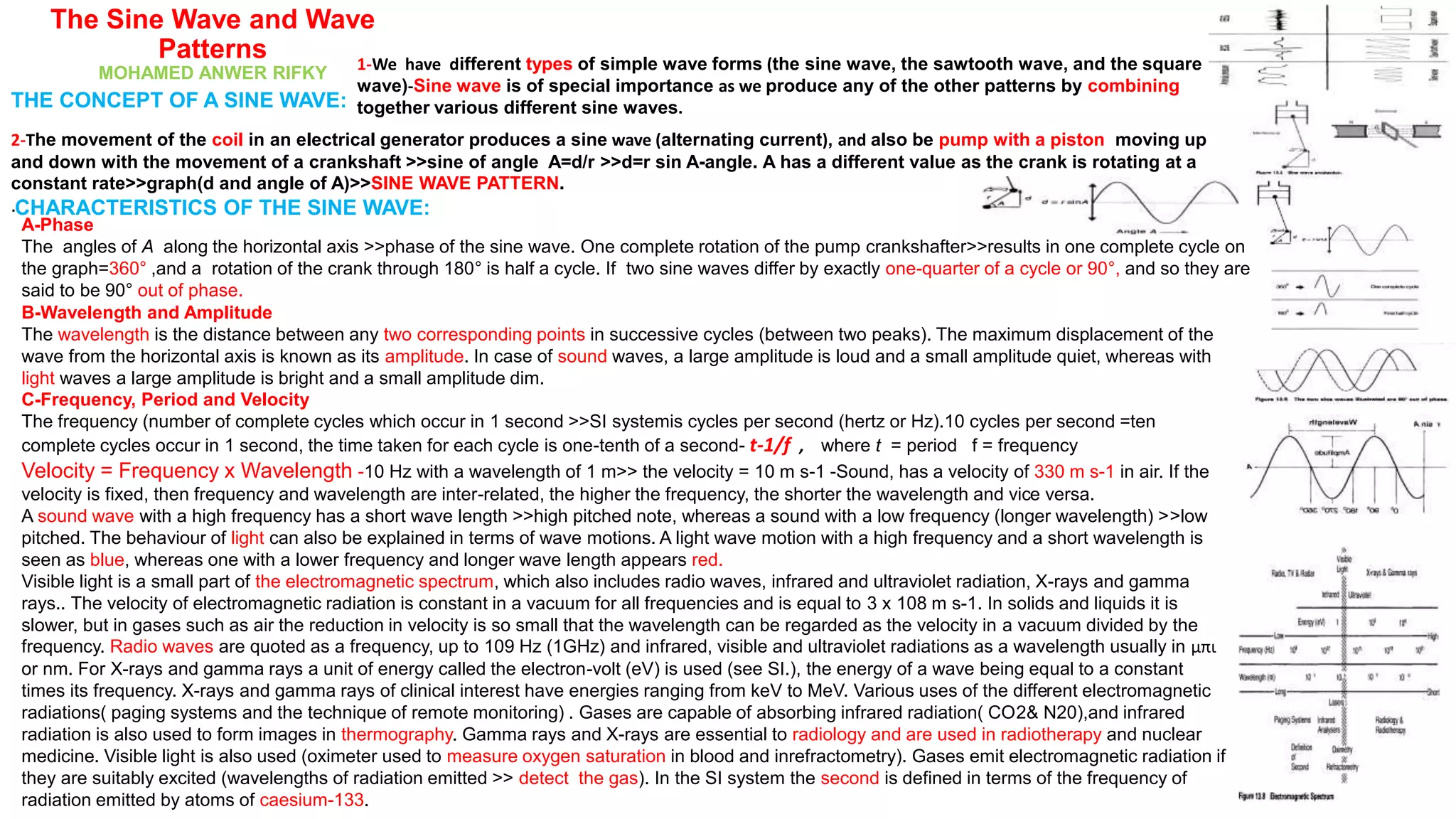 The Sine Wave and Wave Patterns 1[Autosaved].pptx | Physics | Science
