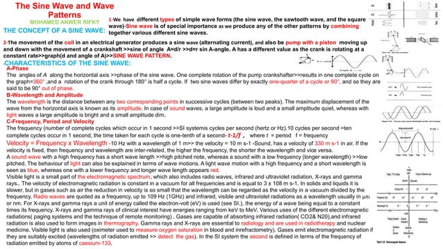The Sine Wave and Wave Patterns 1[Autosaved].pptx | Physics | Science