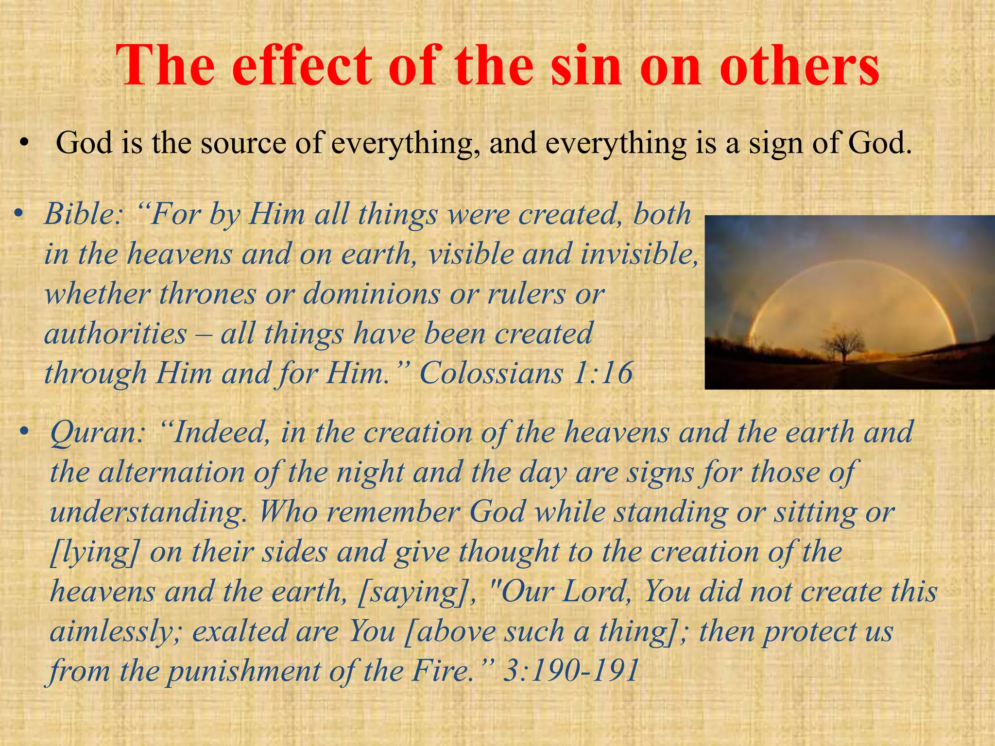 The sin in Abrahamic (monotheistic) religions | PPTX