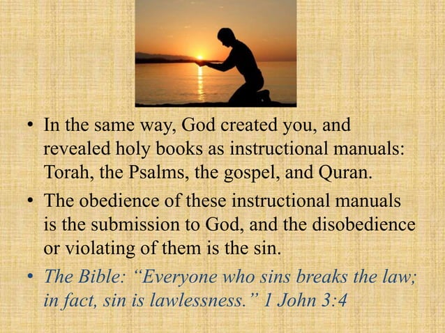 The sin in Abrahamic (monotheistic) religions | PPTX