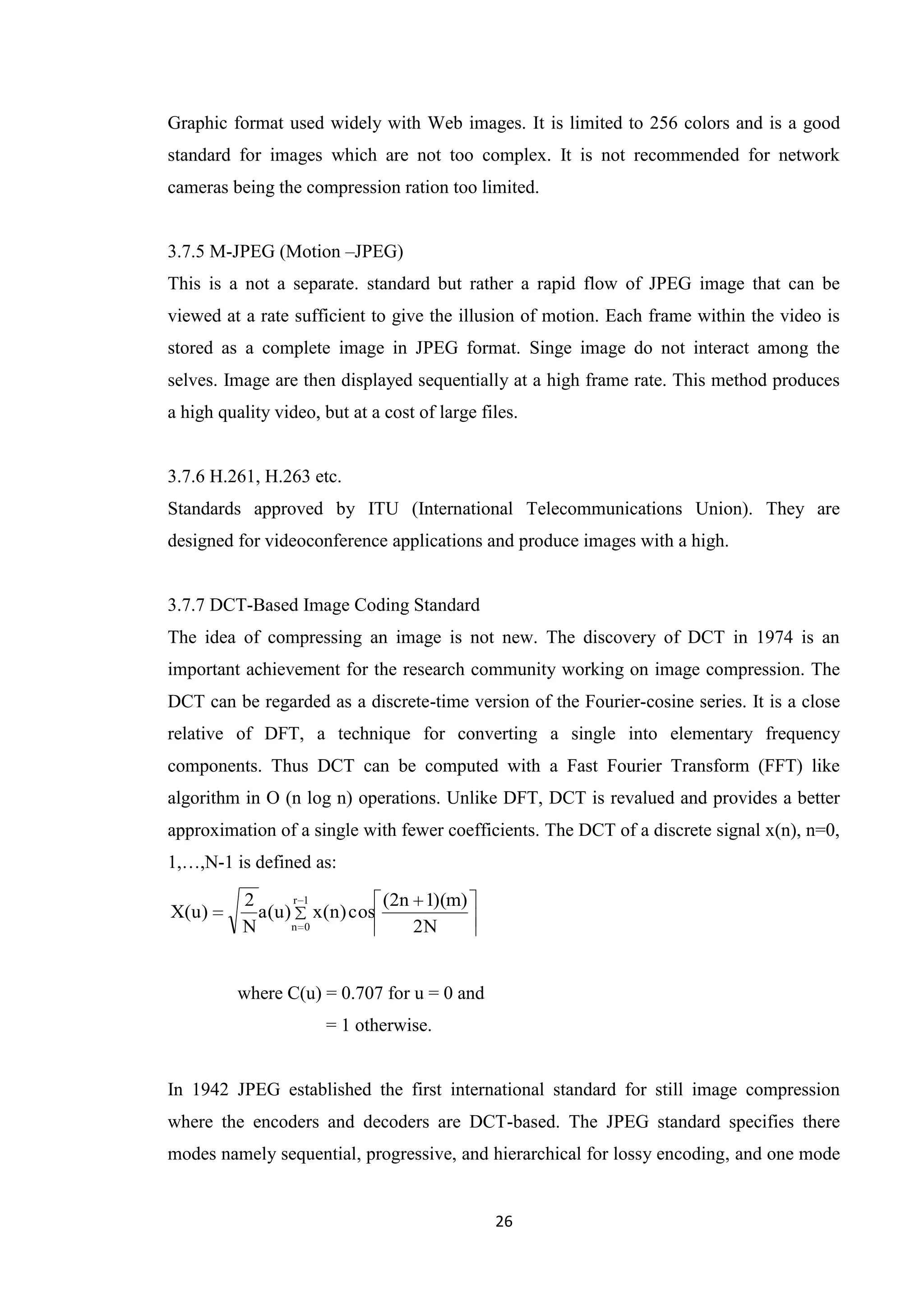 Thesis on Image compression by Manish Myst | DOCX | Computer Networking | Computing
