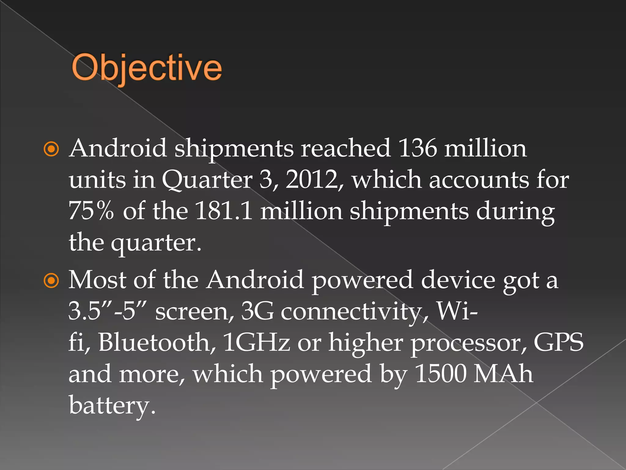Energy Efficient OS fo Android Powered Smart Devices | PPT