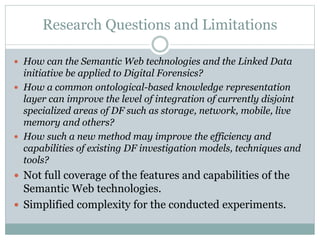Semantically-Enabled Digital Investigations - Research Overview | PPTX