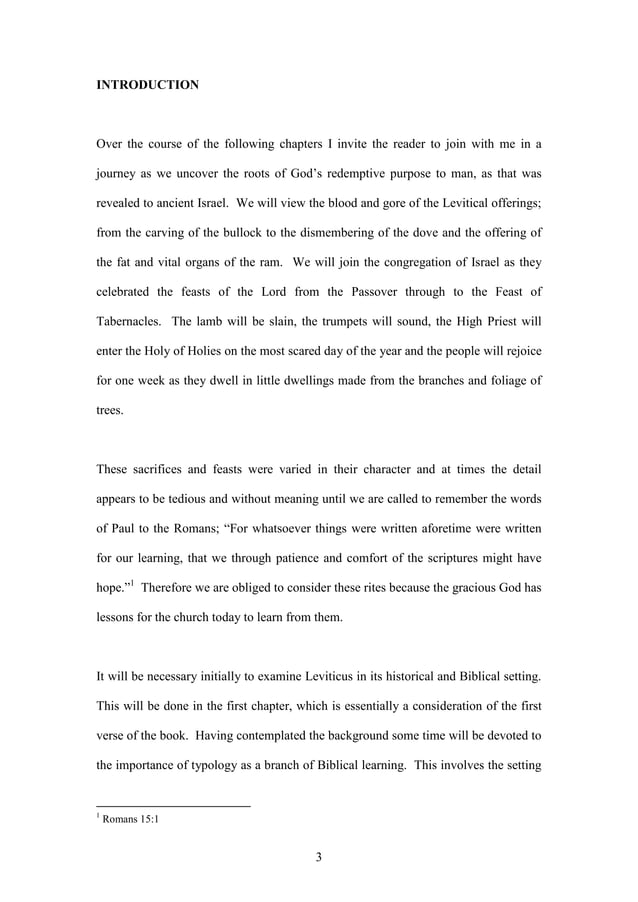 THE LEVITICAL FEASTS AND OFFERINGS | PDF