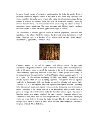 Mechanics & Process Variable Involved in Cigarette Production | DOCX