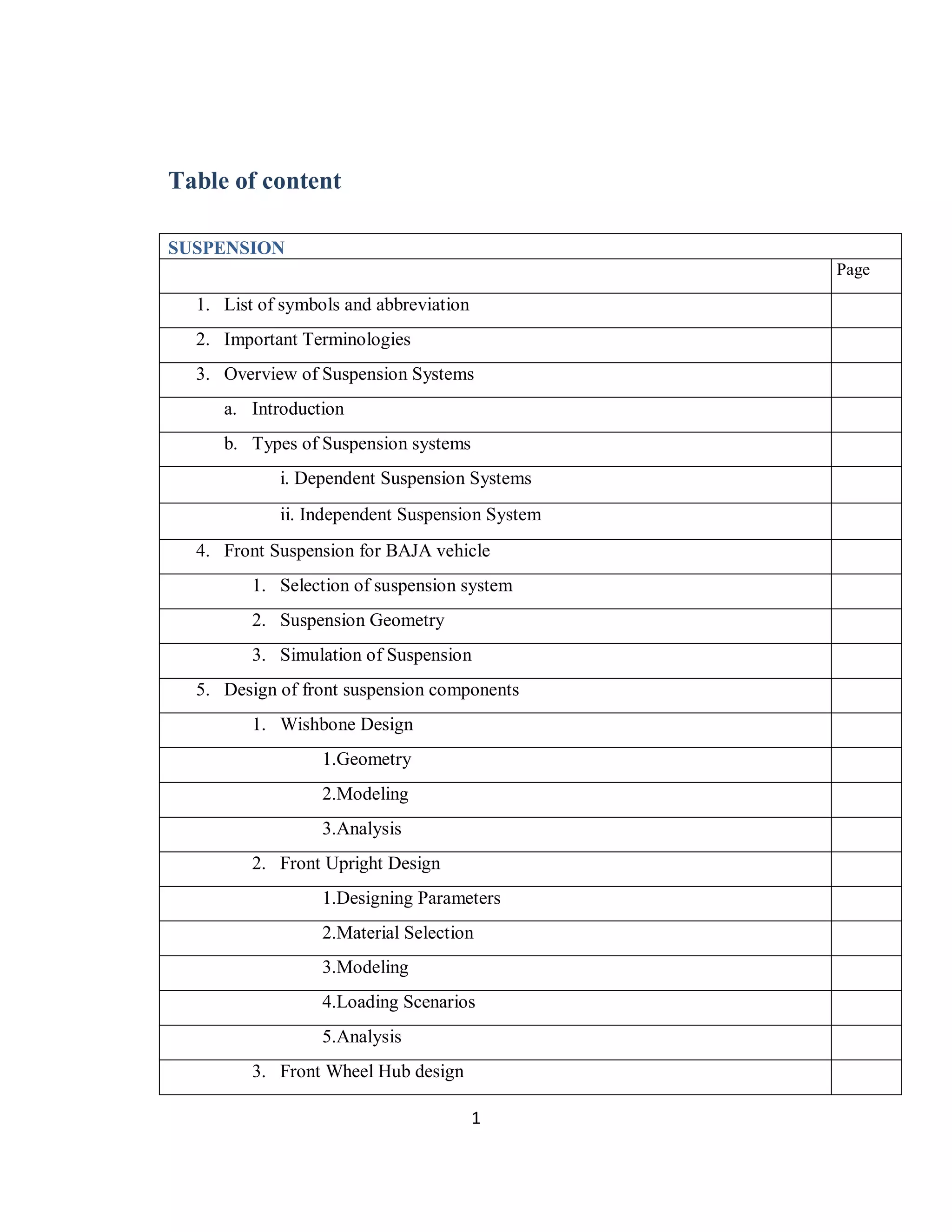 Design,Analysis & Fabrication of suspension of all terrain vehicle | PDF
