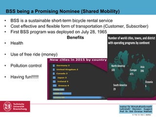 Pattern Recognition in Multiple Bike sharing Systems for comparability | PPT