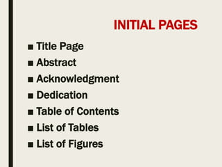 Thesis Format | PPTX