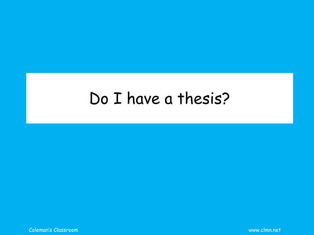 Basic Thesis Guidlines | PPT