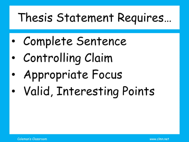Basic Thesis Guidlines | PPT