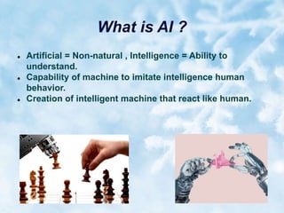 Artificial Intelligence (AI) | PPTX | Programming Languages | Computing