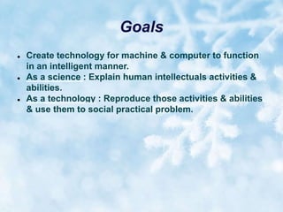 Artificial Intelligence (AI) | PPTX | Programming Languages | Computing