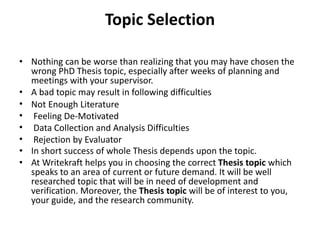 Thesis [www.writekraft.com] | PPT