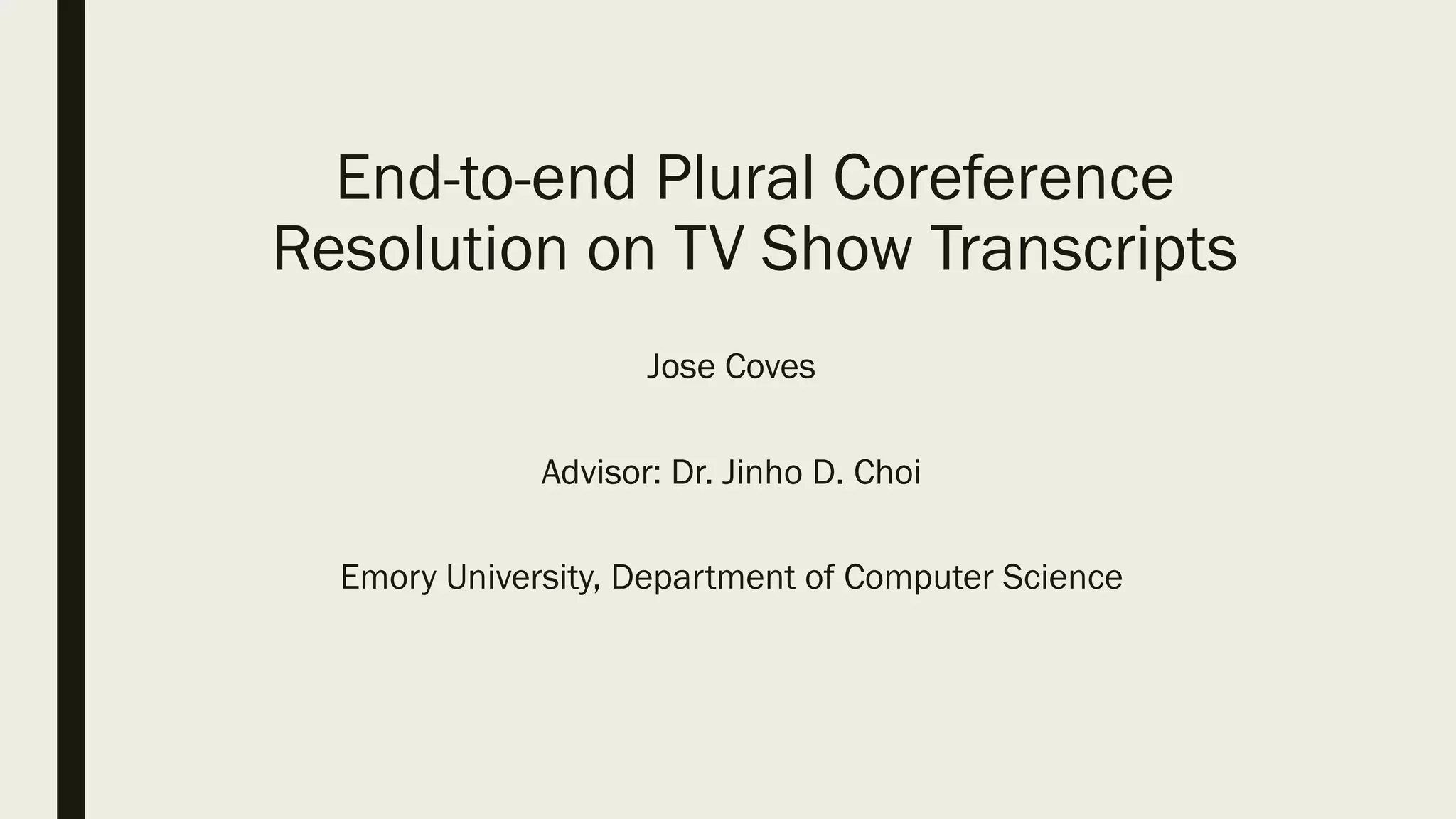End-to-End Plural Coreference Resolution on TV Show Transcripts | PDF | Technology & Computing