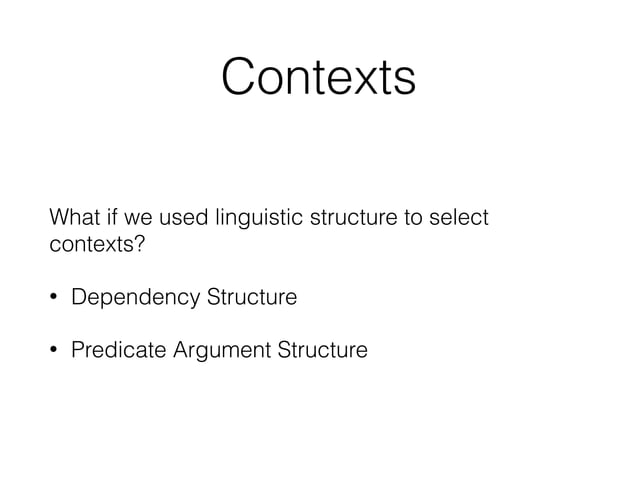 Categorical Evaluation For Advanced Distributional Semantic Models Ppt