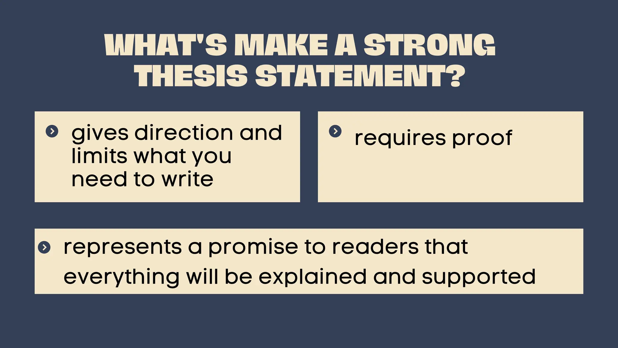 Thesis Statement | PPT