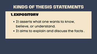 Thesis Statement | PDF | Smoking Cessation | Wellness