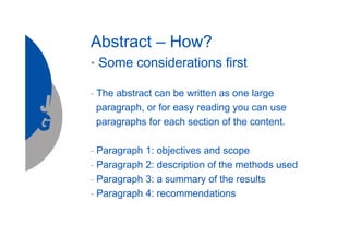 Thesis Abstract Writing | PDF