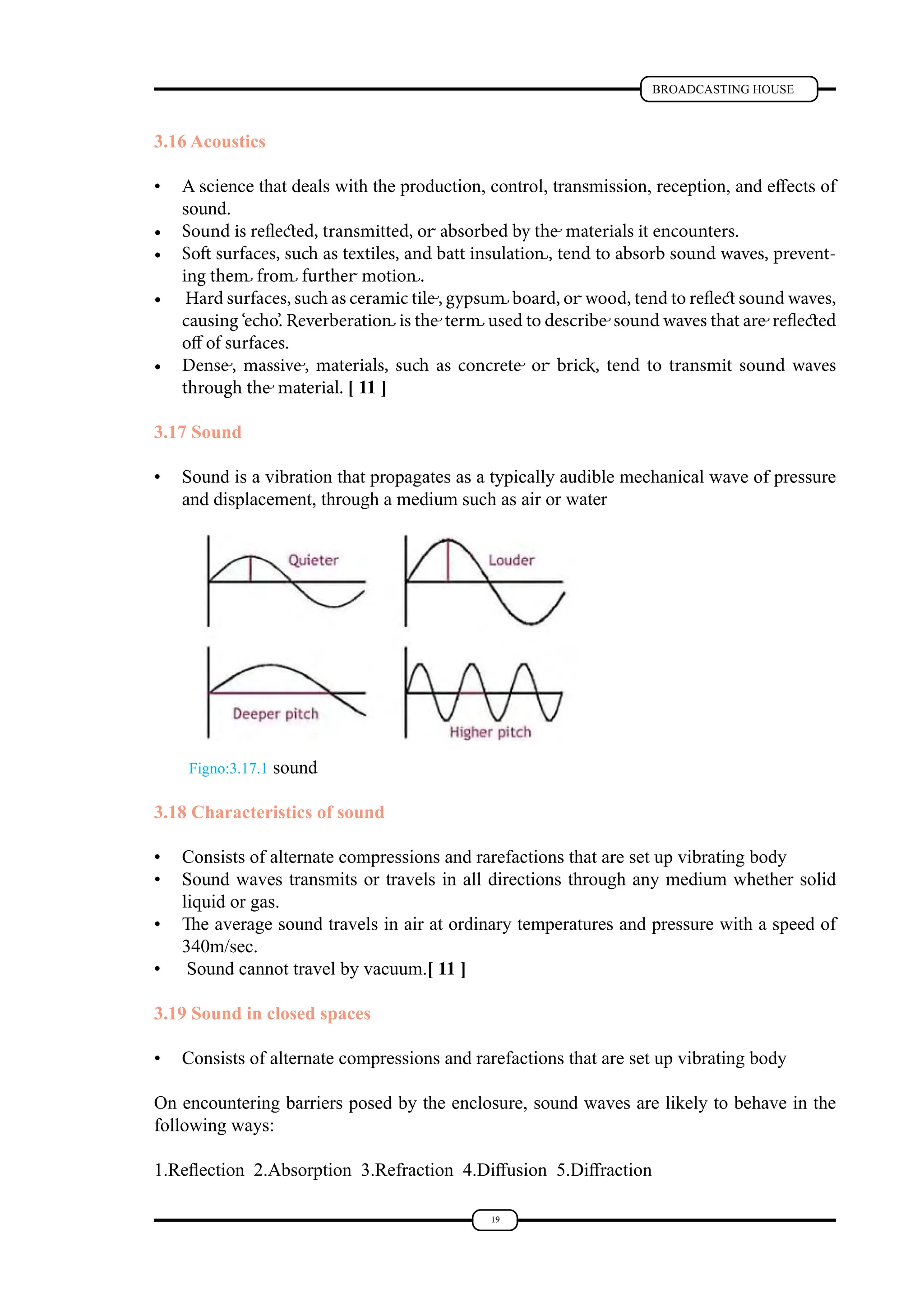 Thesis for standards and requirements of designing a broadcasting house ...