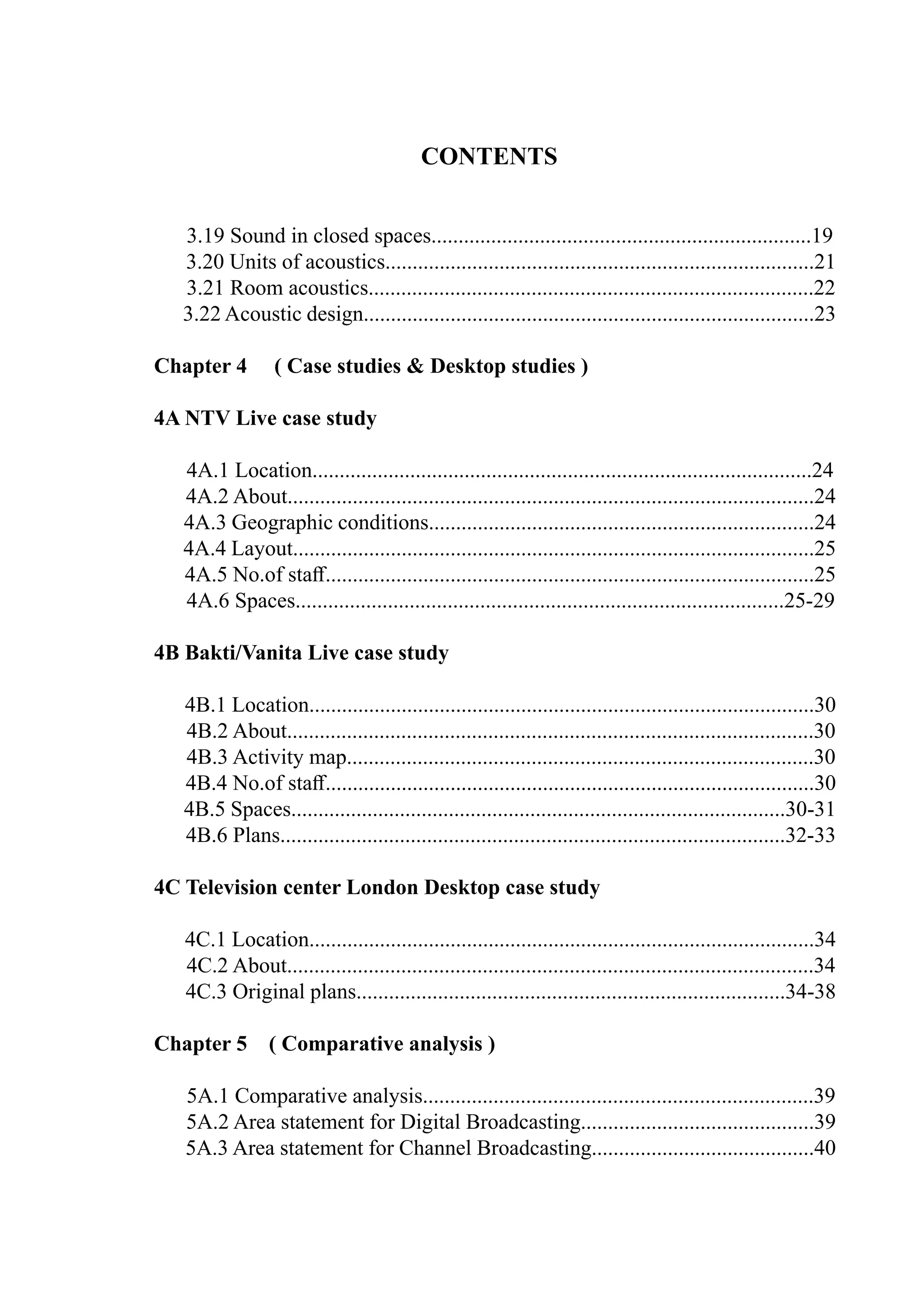 Thesis for standards and requirements of designing a broadcasting house ...
