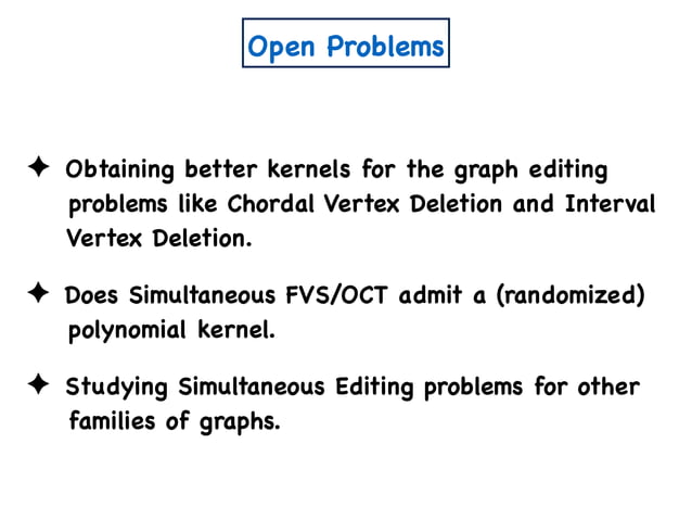 Graph Modification: Beyond the known Boundaries