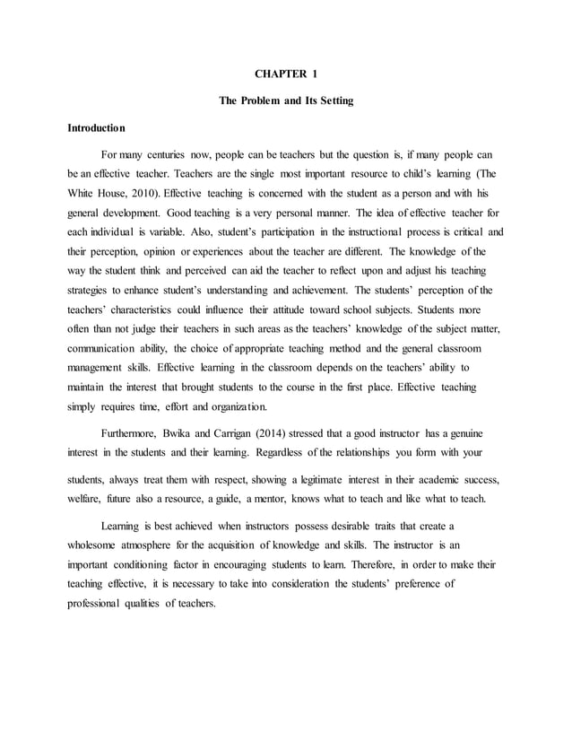 THESIS CHAPTER'S TITLES