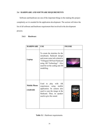Trilingual 3D Fruit Flashcards using AR Technology | PDF