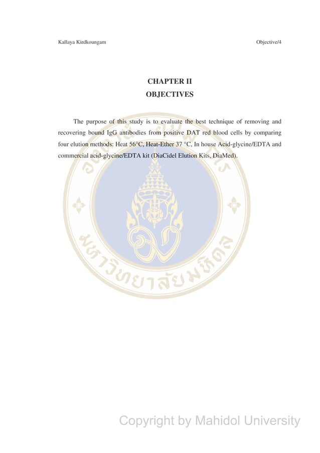 A STUDY OF ELUTING IgG ANTIBODIES FROM RED BLOOD CELLS: THE | PDF