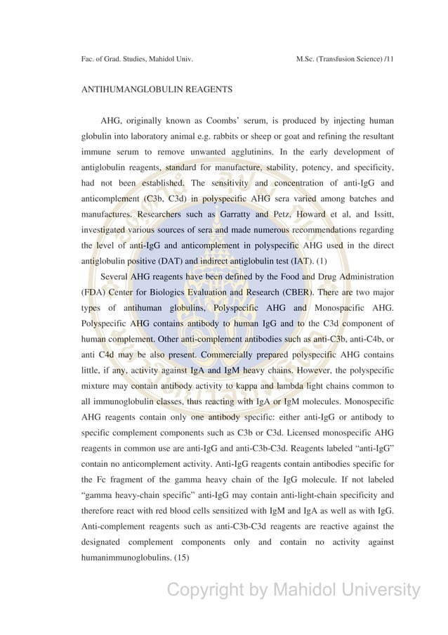 A STUDY OF ELUTING IgG ANTIBODIES FROM RED BLOOD CELLS: THE | PDF