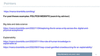 M.Sc. Thesis Topics and Proposals @ Polimi Data Science Lab - 2024 ...