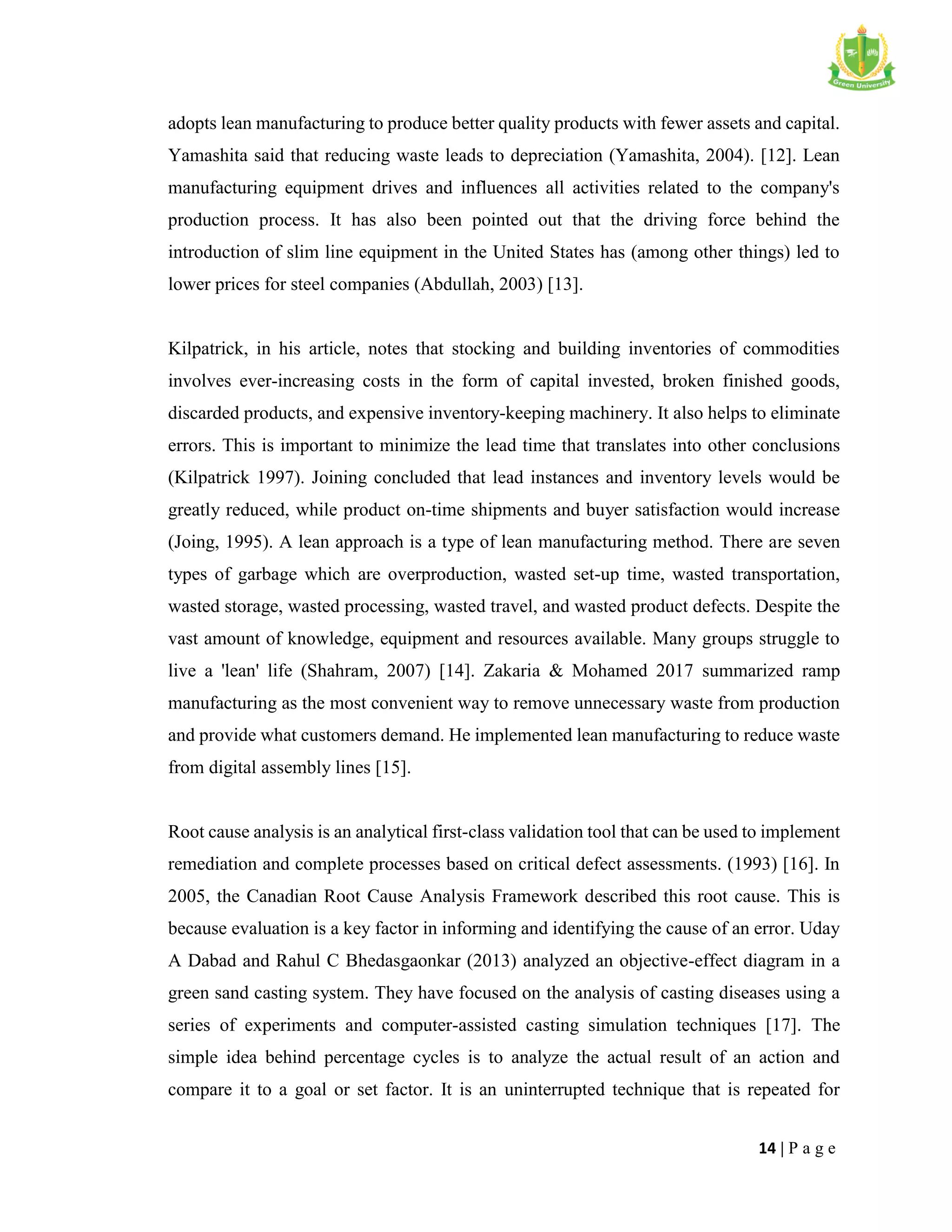 Thesis Report | Minimization of Sewing Defects through Implementation ...