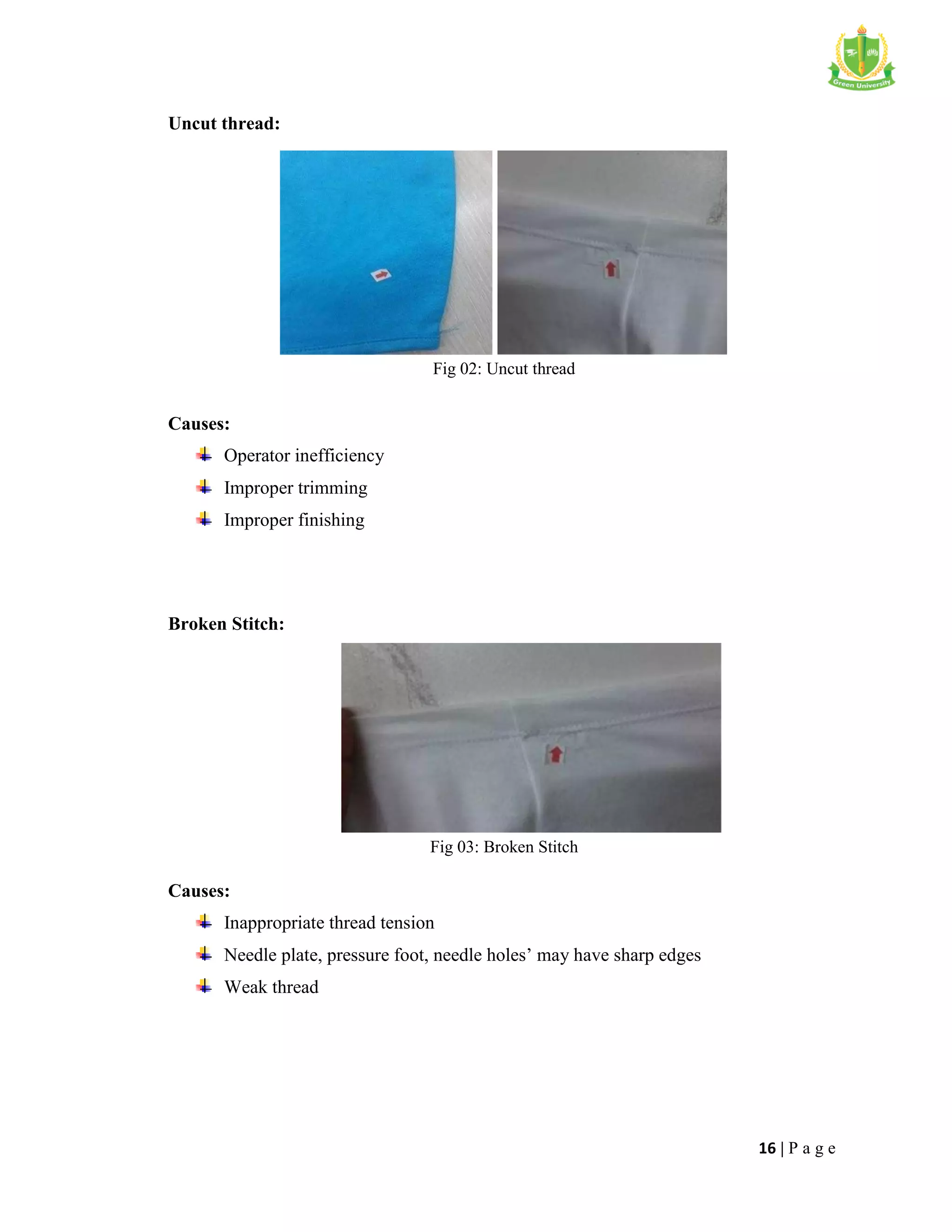 Thesis Report | Minimization of Sewing Defects through Implementation ...