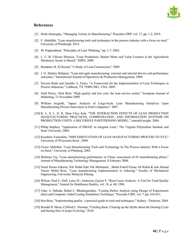 Thesis Report | Minimization of Sewing Defects through Implementation ...
