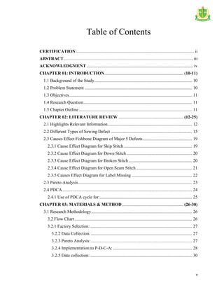 Thesis Report | Minimization of Sewing Defects through Implementation ...