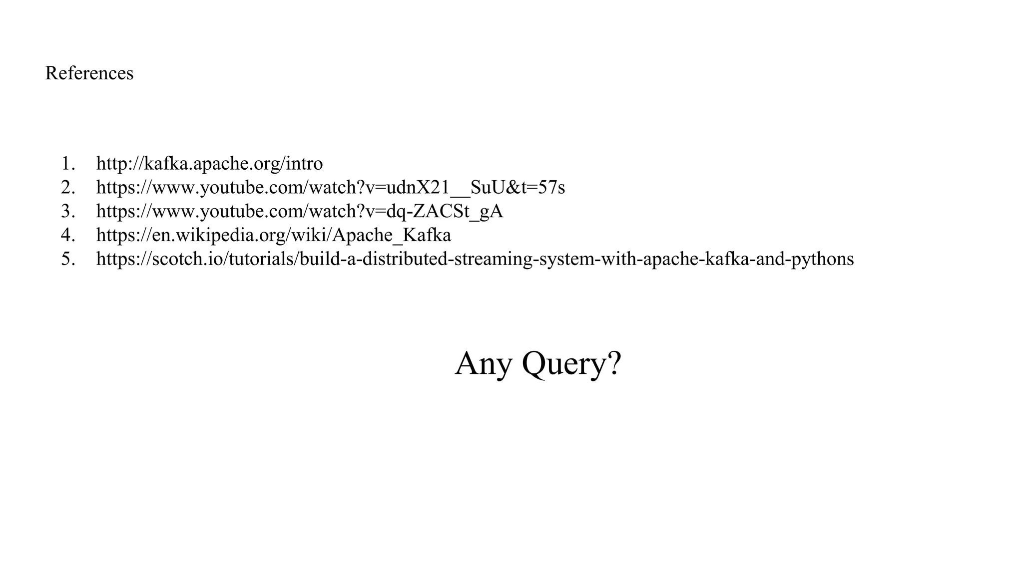 A Short Presentation on Kafka | PPTX