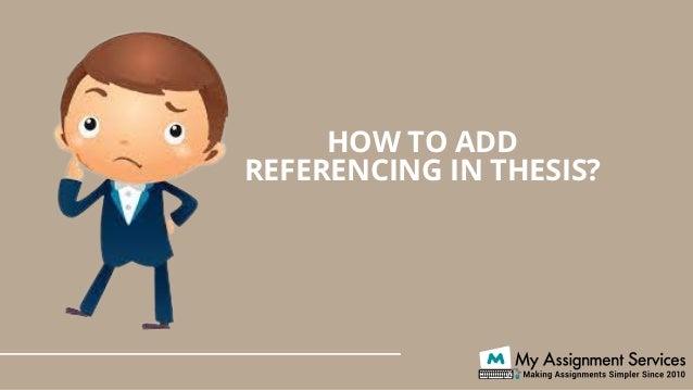 How to Add Referencing In Thesis | PDF