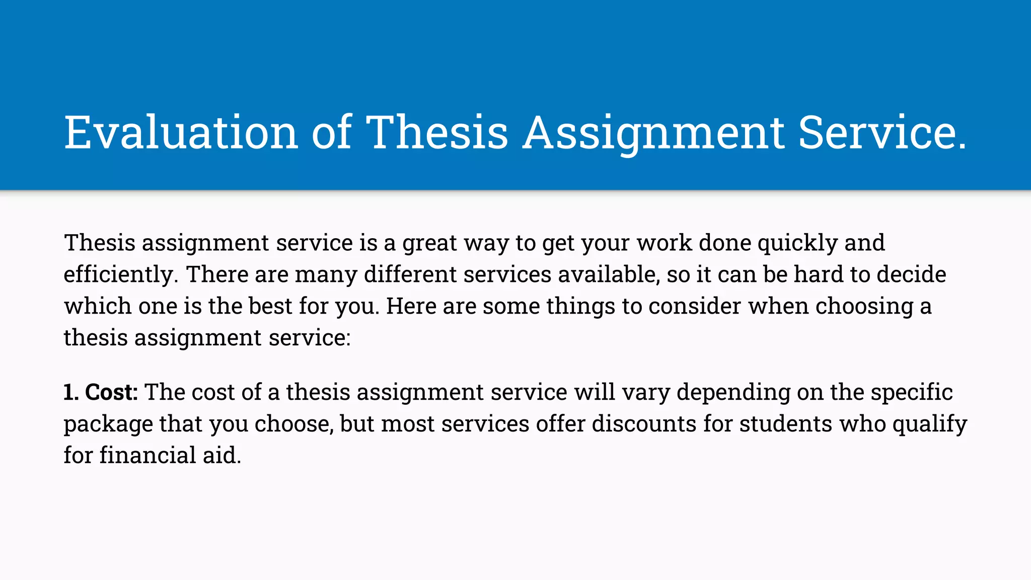 Thesis Assignment Service.pptx