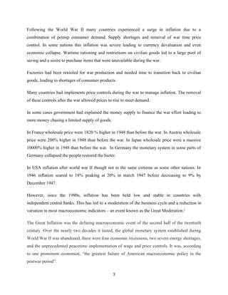 Thesis Inflation and its impact on livelihood | DOCX