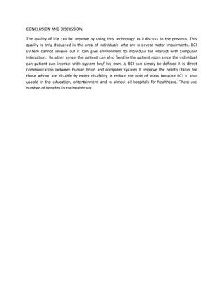 Thesis by muhammad sharif on bci brain computer interface | PDF