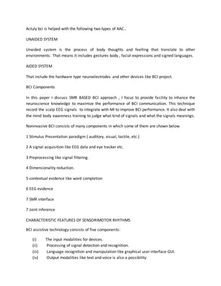 Thesis by muhammad sharif on bci brain computer interface | PDF