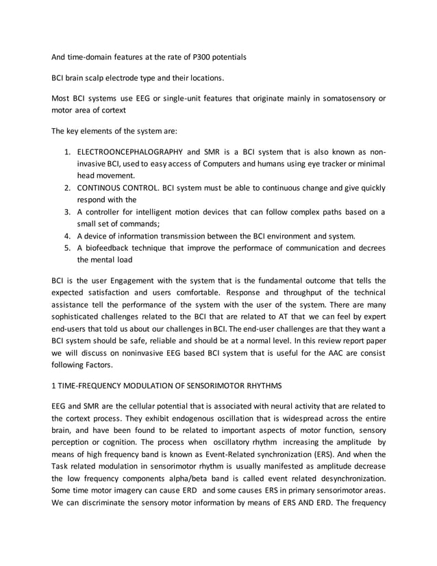 Thesis by muhammad sharif on bci brain computer interface | PDF