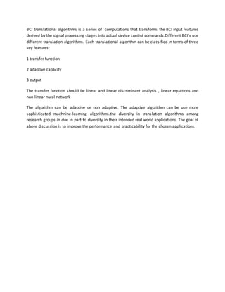 Thesis by muhammad sharif on bci brain computer interface | PDF