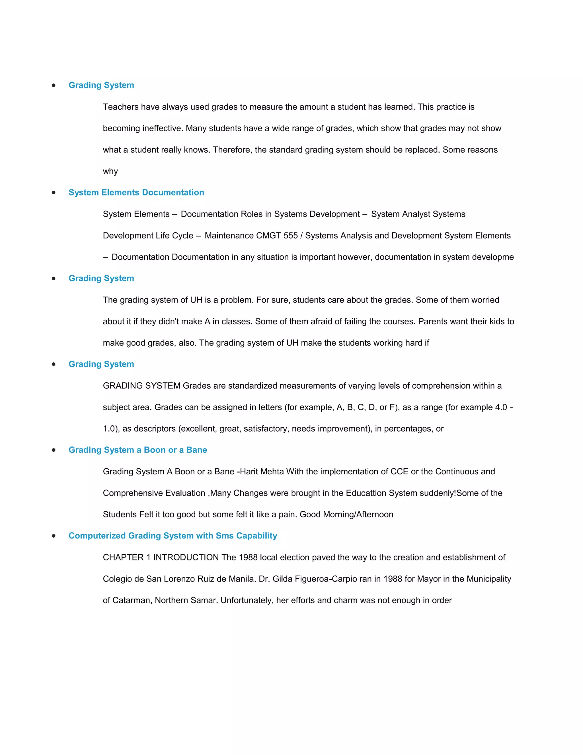 Thesis computerized grading system | DOCX