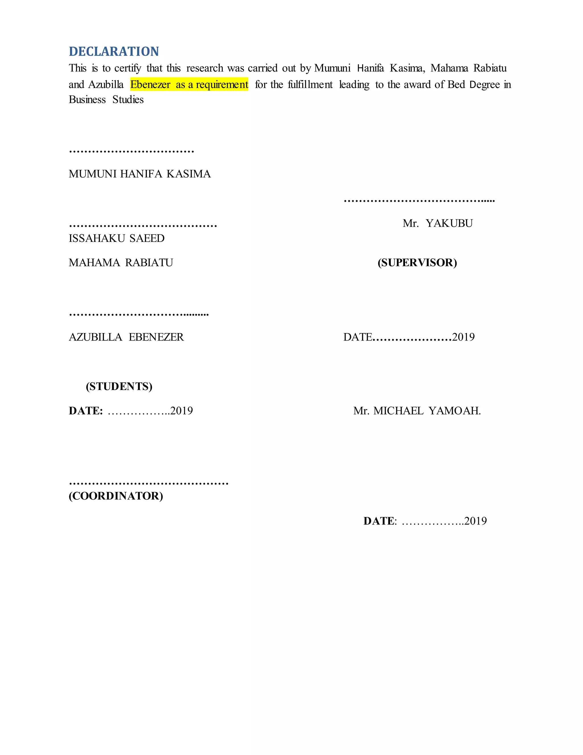 Thesis declaration and cover page (2) | DOCX