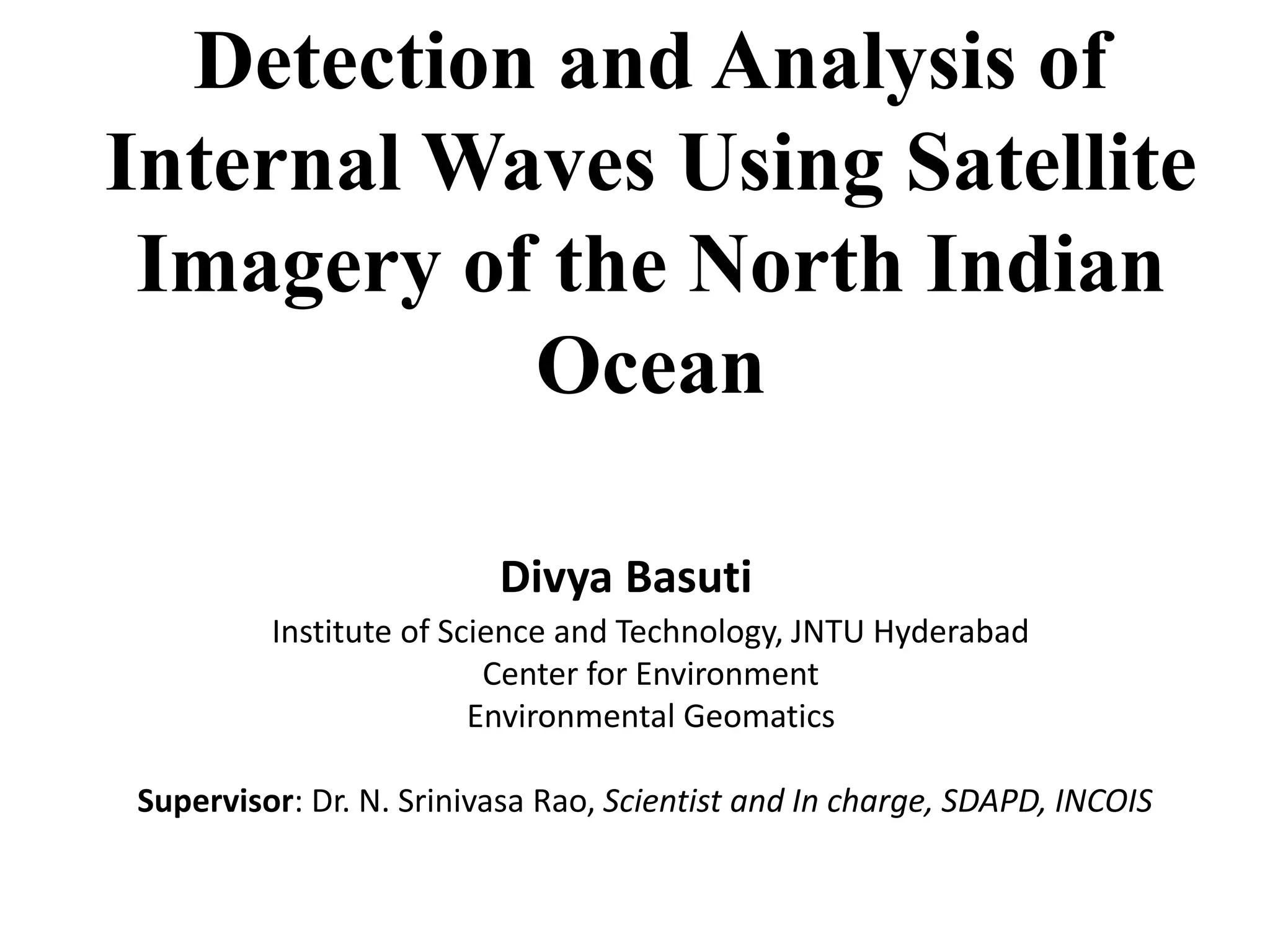 Abstract - Internal Waves Thesis | PPT